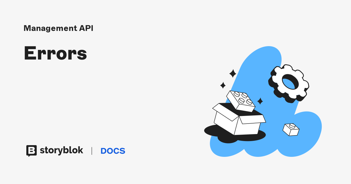 Errors | Storyblok Documentation